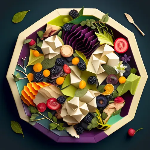 Origami Foods Midjourney Prompt | PromptBase