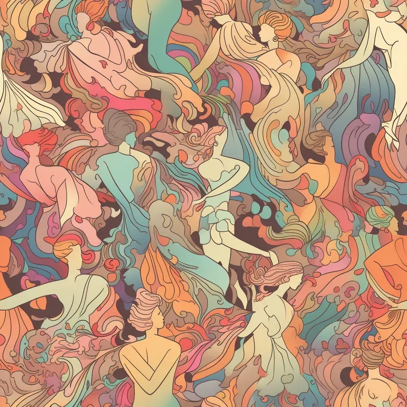 1970s Psychedelic Patterns Midjourney Prompt | PromptBase