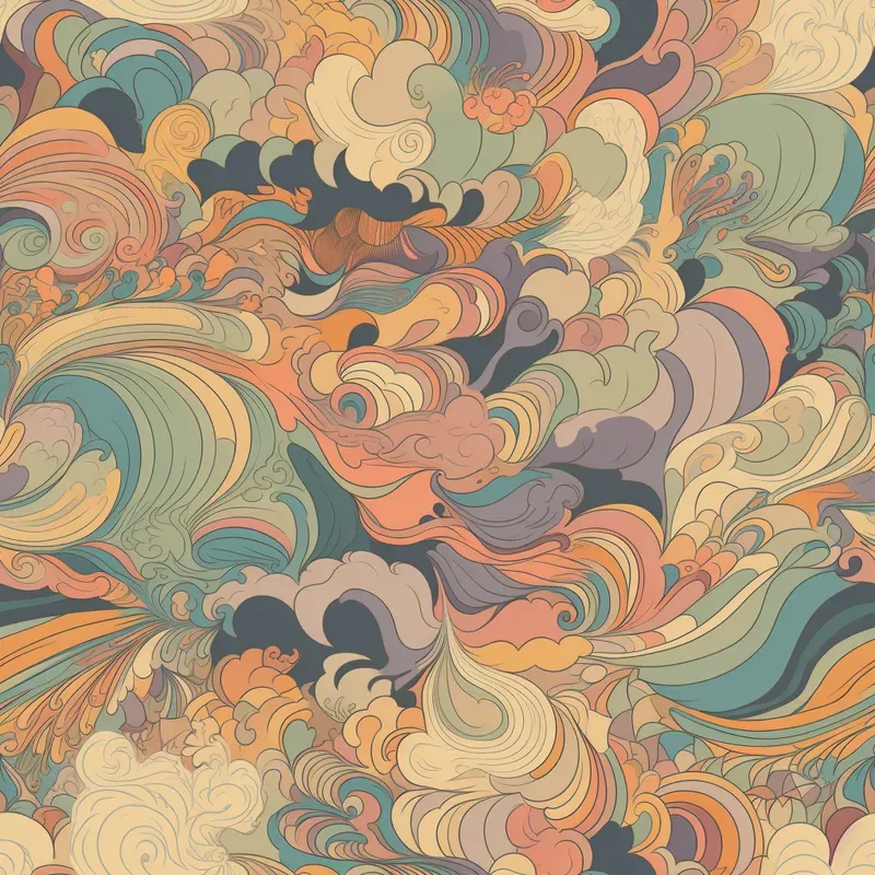 1970s Psychedelic Patterns Midjourney Prompt | PromptBase