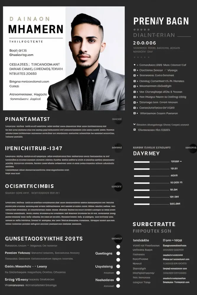 Your Job Resume Design Mock Ups Midjourney Prompt | PromptBase