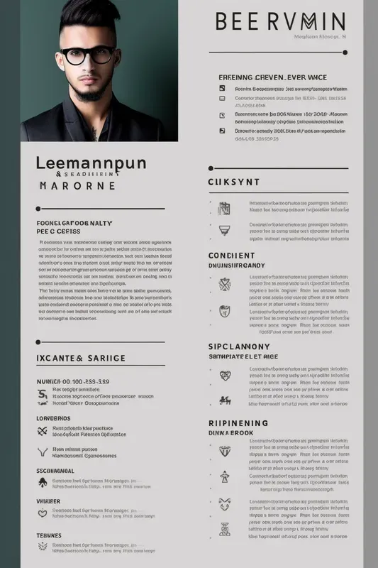 Your Job Resume Design Mock Ups Midjourney Prompt | PromptBase