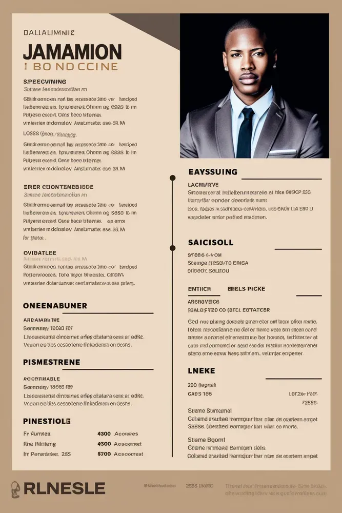 Your Job Resume Design Mock Ups Midjourney Prompt | PromptBase