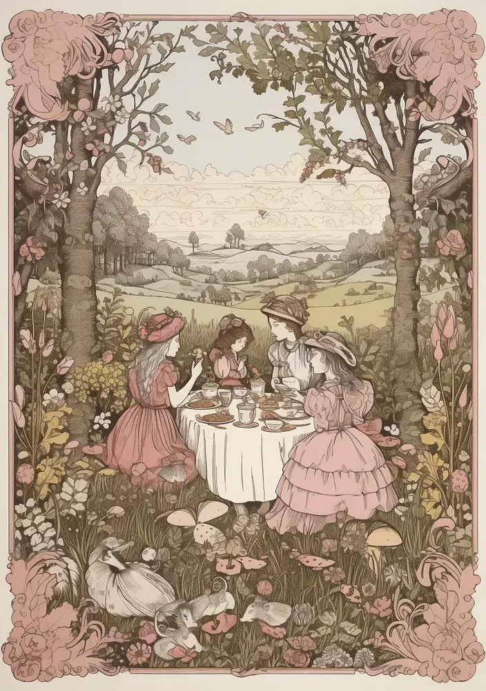 Readytoprint Cottagecore Posters Midjourney Prompt | PromptBase