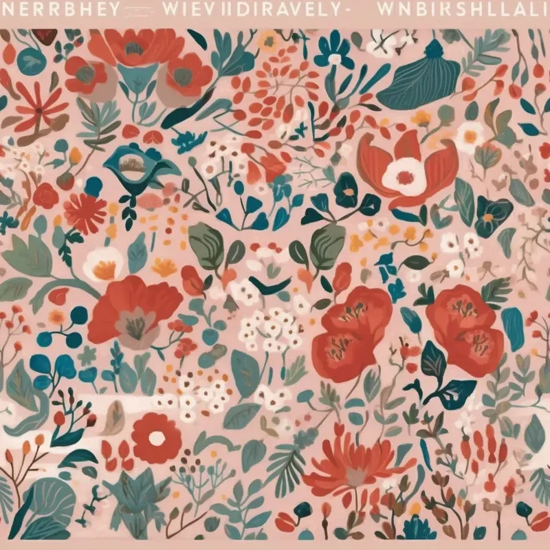 Cottagecore Seamless Pattern Midjourney Prompt | PromptBase