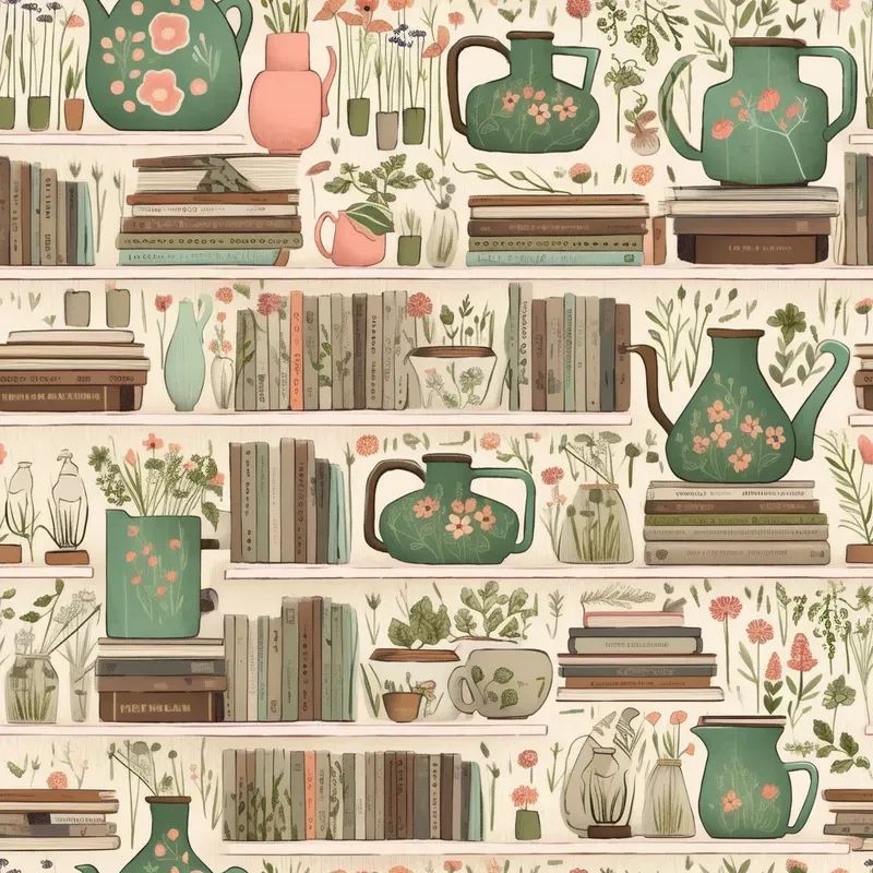 Cottagecore Seamless Pattern Midjourney Prompt | PromptBase