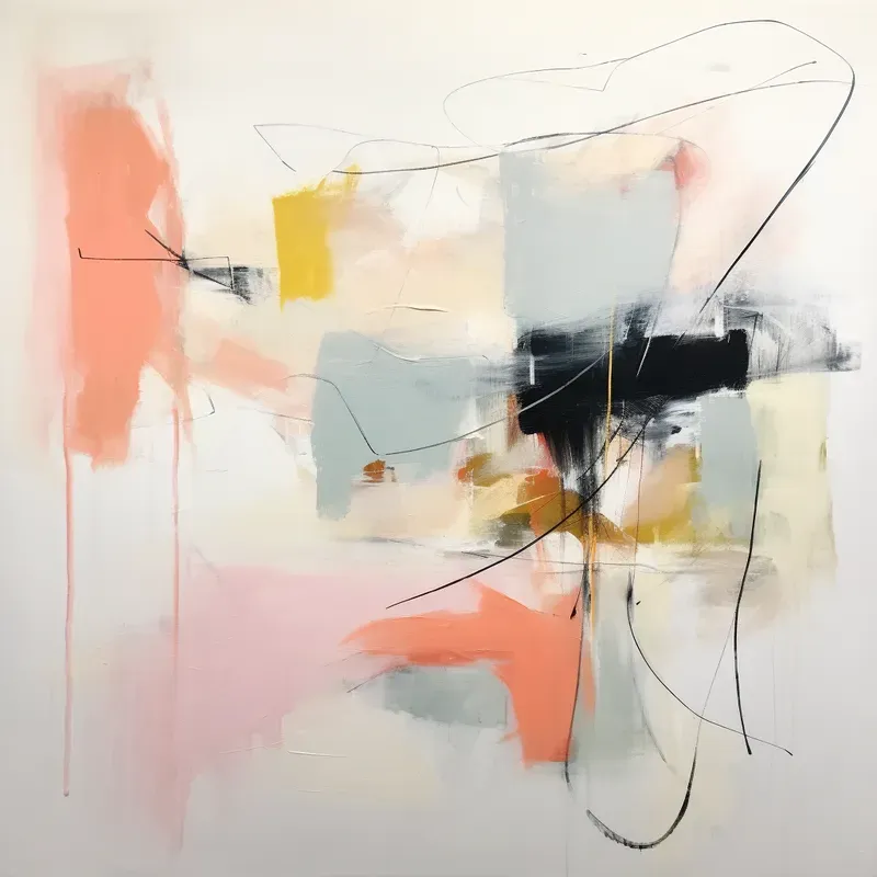 Gestural Abstract Art Prints Midjourney Prompt | PromptBase