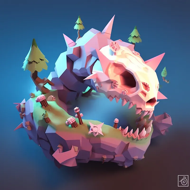Low Poly Planets Midjourney Prompt | PromptBase