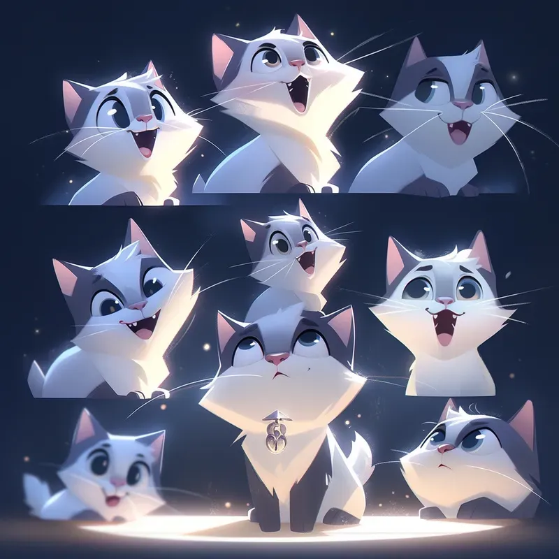 3D Pixar Expressive Character Sheets Midjourney Prompt | PromptBase