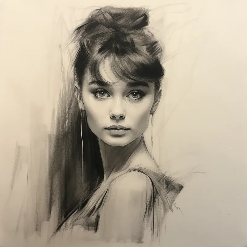 Rough Sketched Portraits Midjourney Prompt | PromptBase