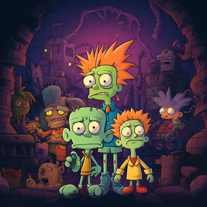 1990s Animated Tv Show Stills Midjourney Prompt | PromptBase