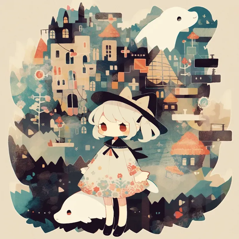 Cute Blocky Dreamscapes Midjourney Prompt | PromptBase