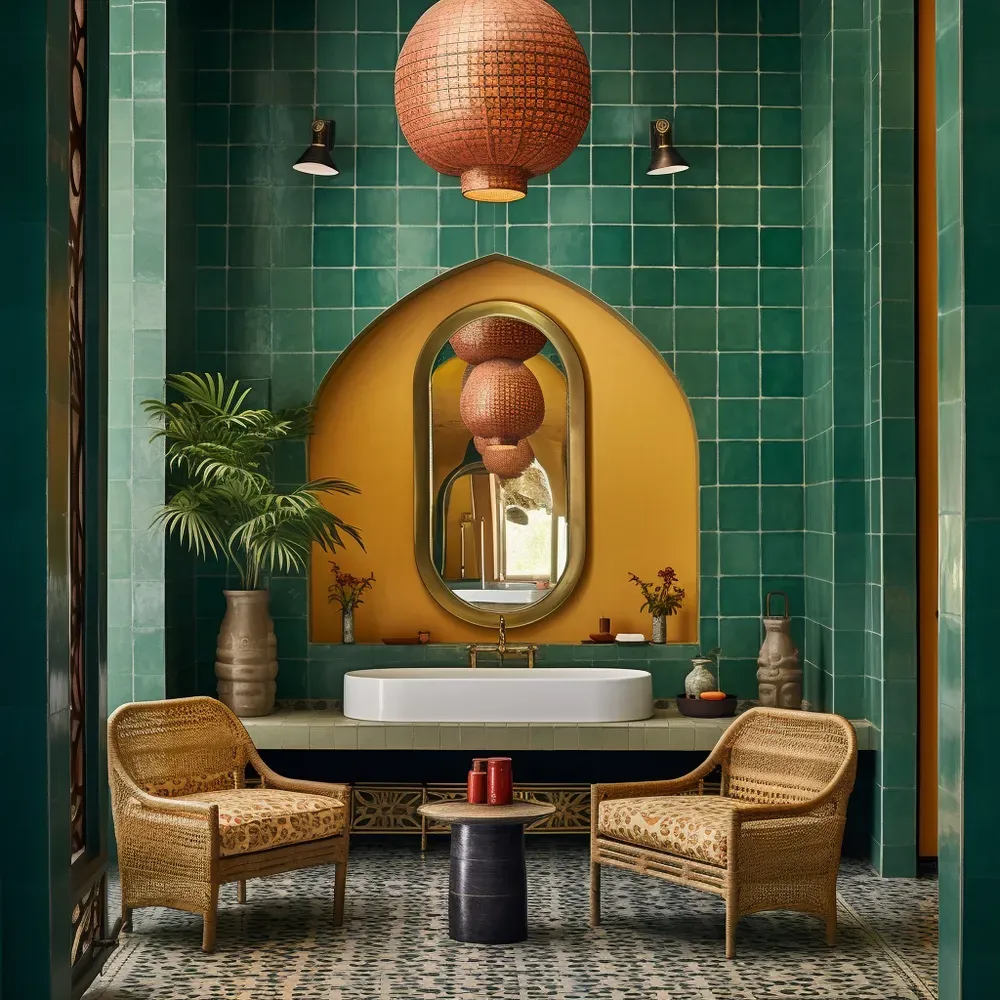 Eclectic Global Interior Designs Midjourney Prompt | PromptBase