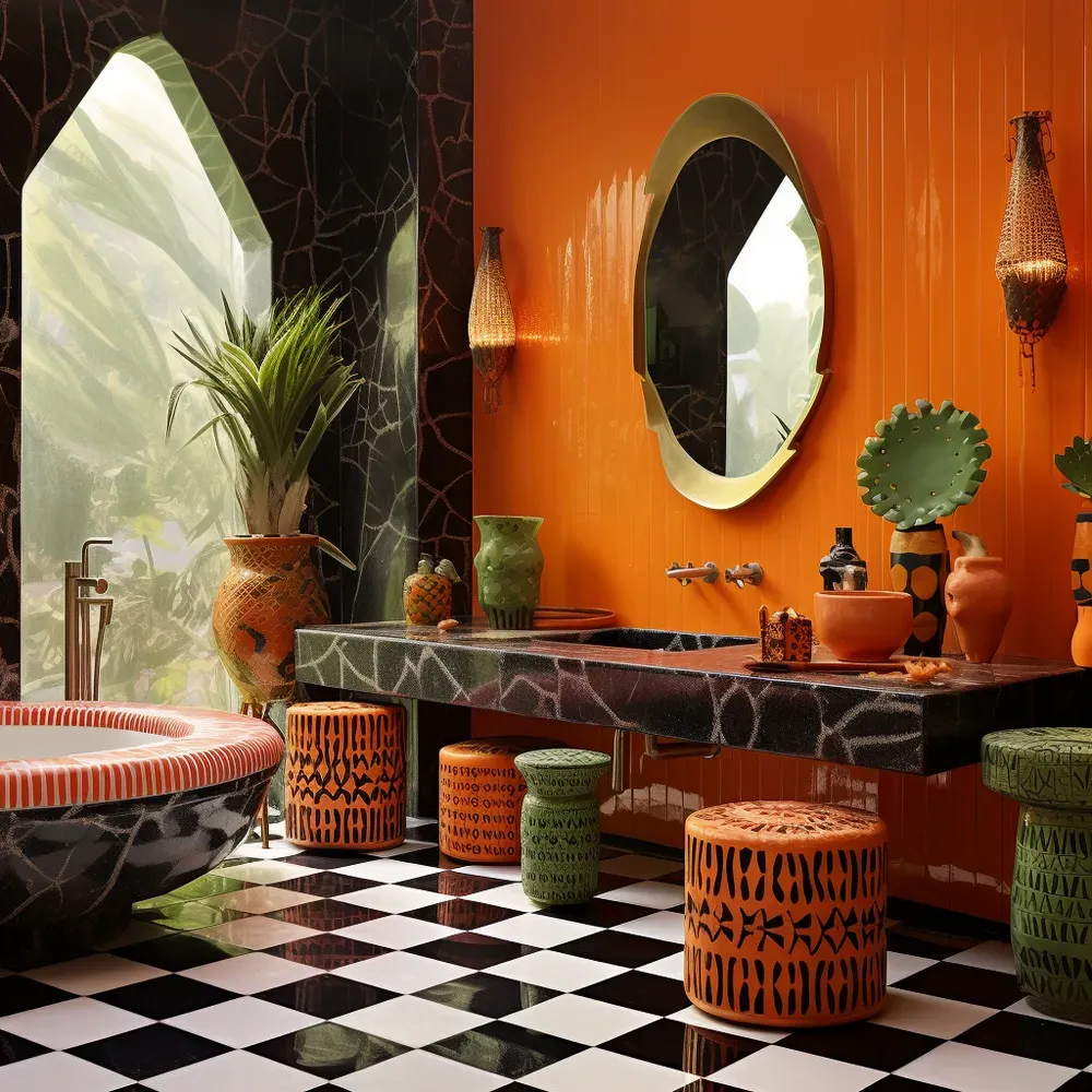 Eclectic Global Interior Designs Midjourney Prompt | PromptBase