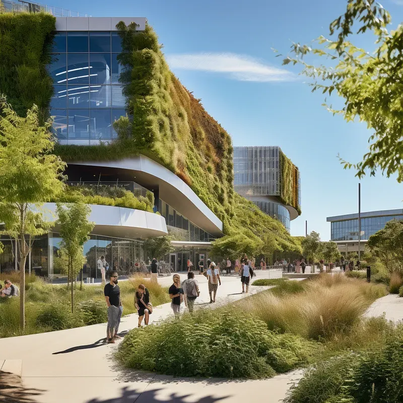 Green Innovation Centers Midjourney Prompt | PromptBase