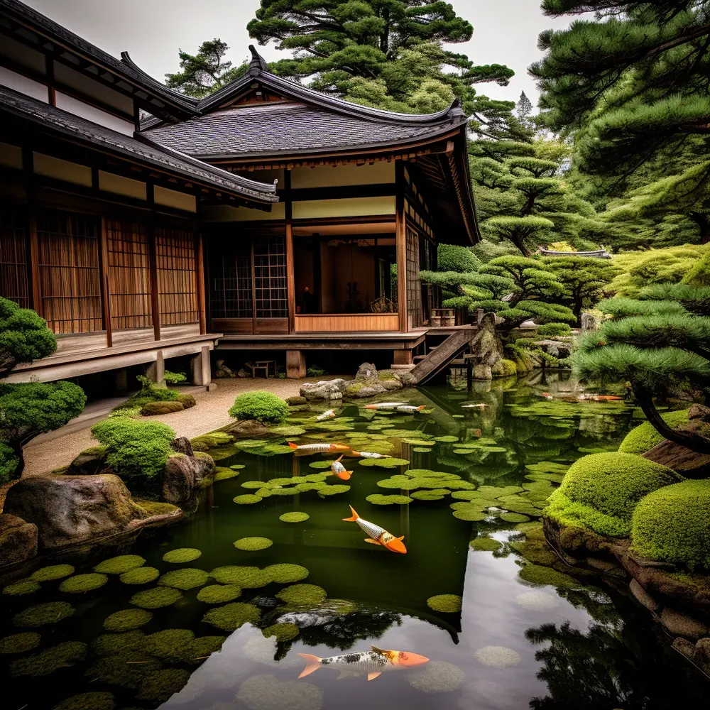 Japanese Zen Temples Midjourney Prompt | PromptBase