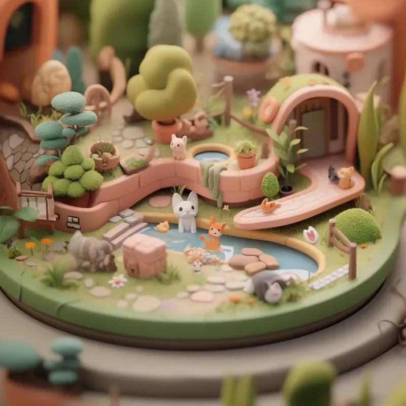 Miniature Environments Midjourney Prompt | PromptBase