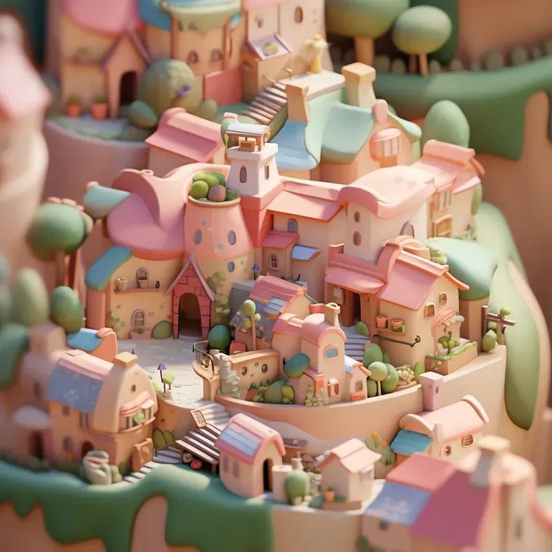 Miniature Environments Midjourney Prompt | PromptBase