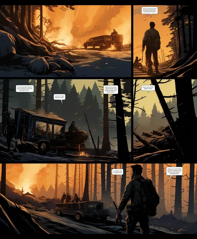 Dieselpunk Comic Pages And Posters Midjourney Prompt | PromptBase