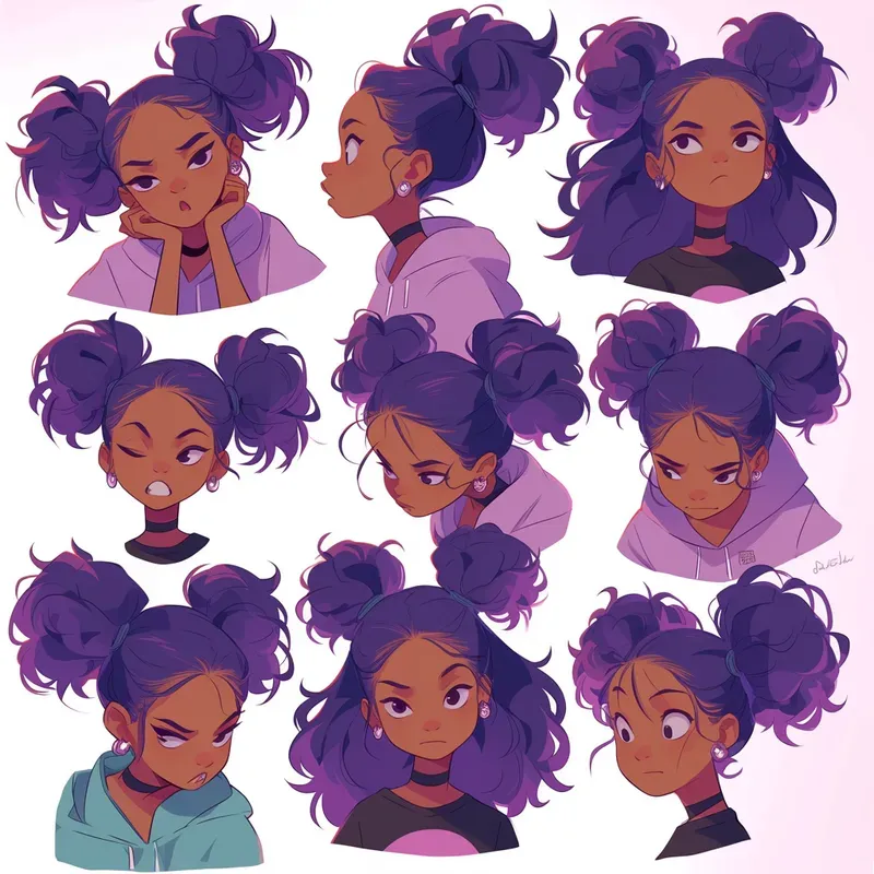 Character Facial Expression Sheets Midjourney Prompt | PromptBase