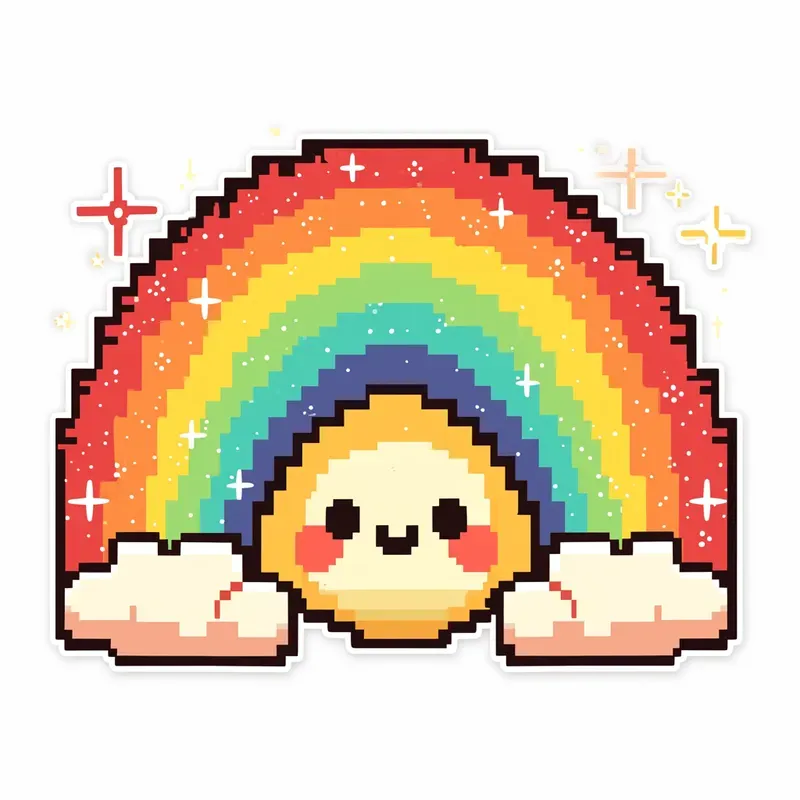 Pixel Art Stickers Midjourney Prompt | PromptBase