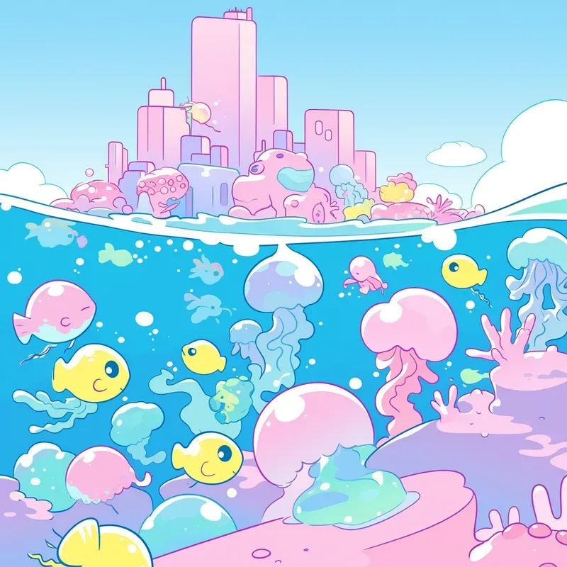 Surreal Doodle Art Collections Midjourney Prompt | PromptBase