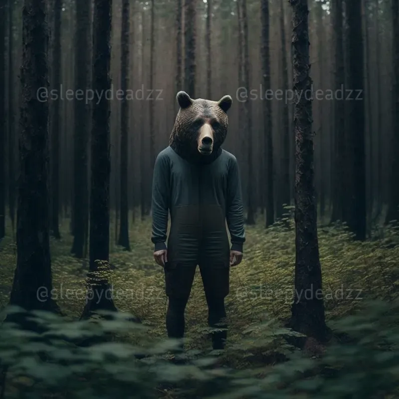 Realistic Half Humans Half Animals Midjourney Prompt | PromptBase