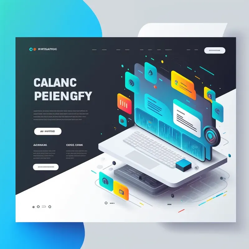 Modern Website Mockup Designs Midjourney Prompt | PromptBase
