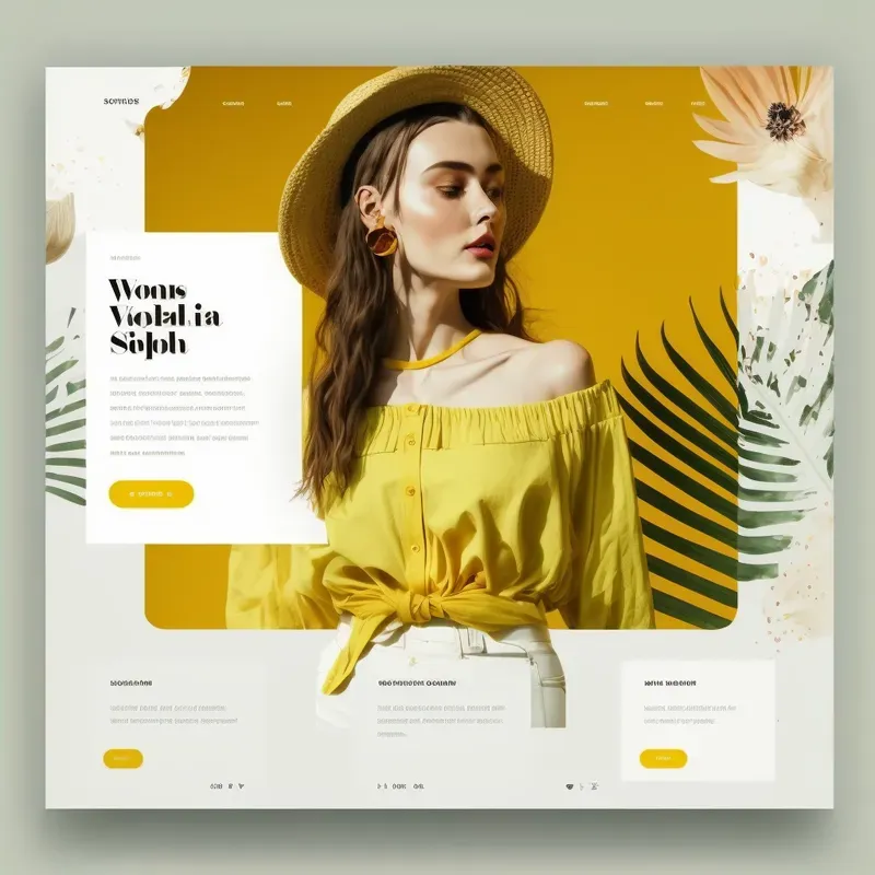 Modern Website Mockup Designs Midjourney Prompt | PromptBase