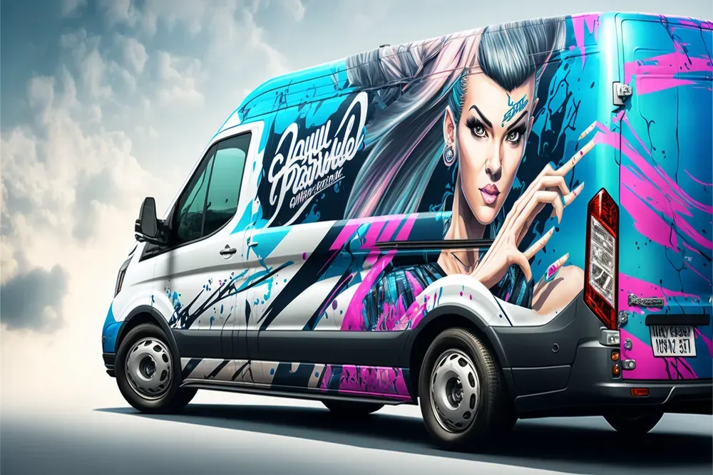 Van Wrap Designs For Businesses Midjourney Prompt | PromptBase