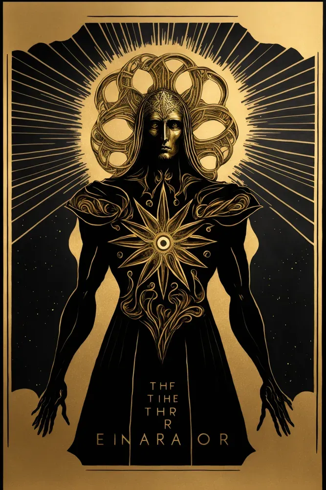 Fantasy Black And Gold Tarot Cards Midjourney Prompt | PromptBase