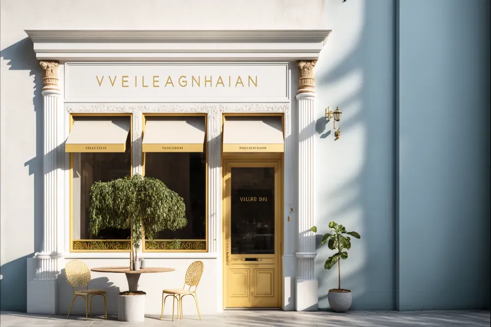 Premium Restaurant Storefront Design Midjourney Prompt | PromptBase