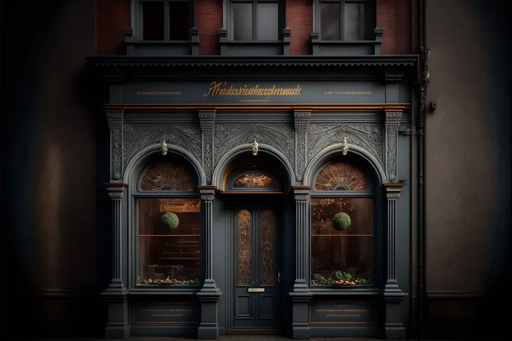 Premium Restaurant Storefront Design Midjourney Prompt | PromptBase