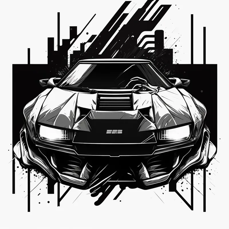 Minimal Bw Japanese Cyberpunk Logos Midjourney Prompt | PromptBase