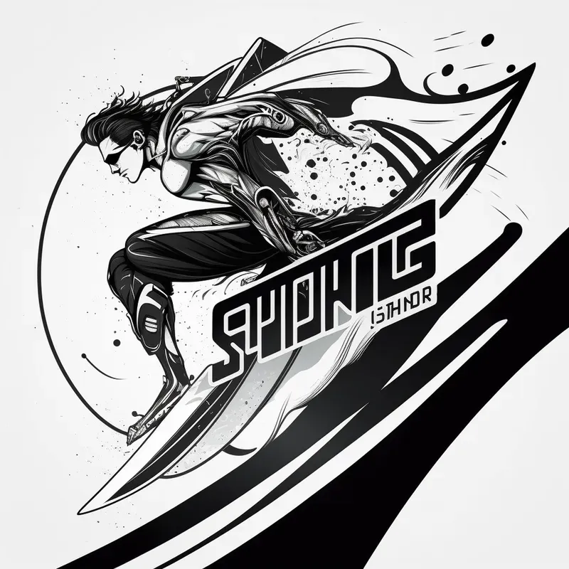 Minimal Bw Japanese Cyberpunk Logos Midjourney Prompt | PromptBase