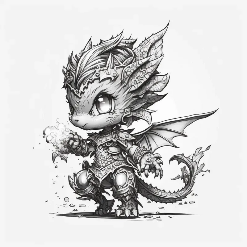 Fantasy Chibi Characters Illustrations Midjourney Prompt | PromptBase