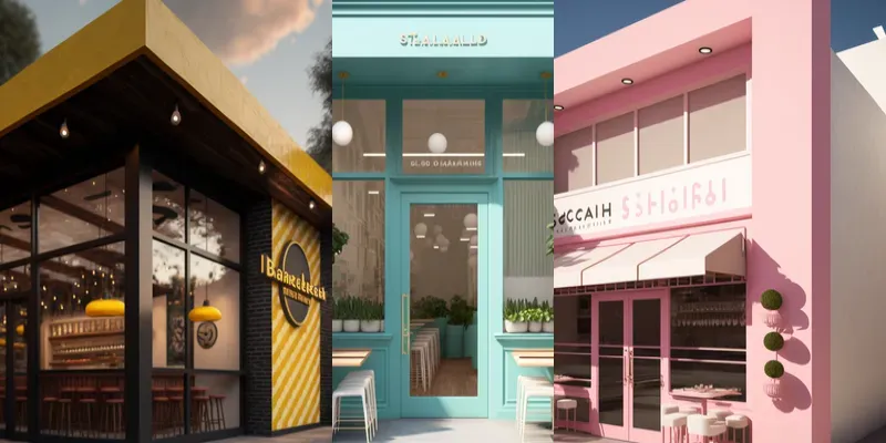 Premium Restaurant Storefront Design Midjourney Prompt | PromptBase