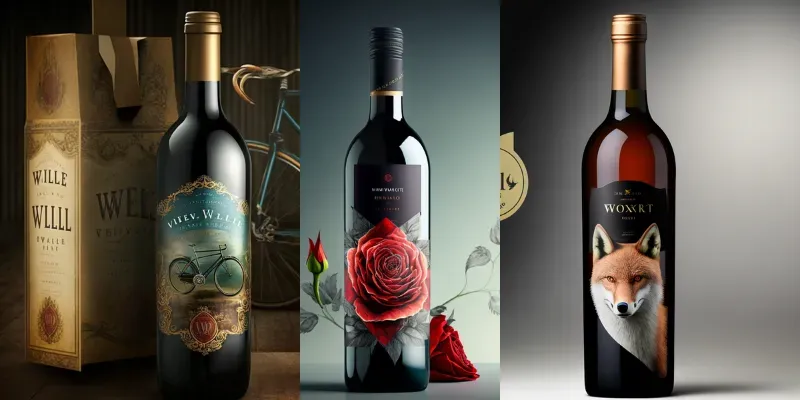 Professional Wine Labels Designs Midjourney Prompt | PromptBase