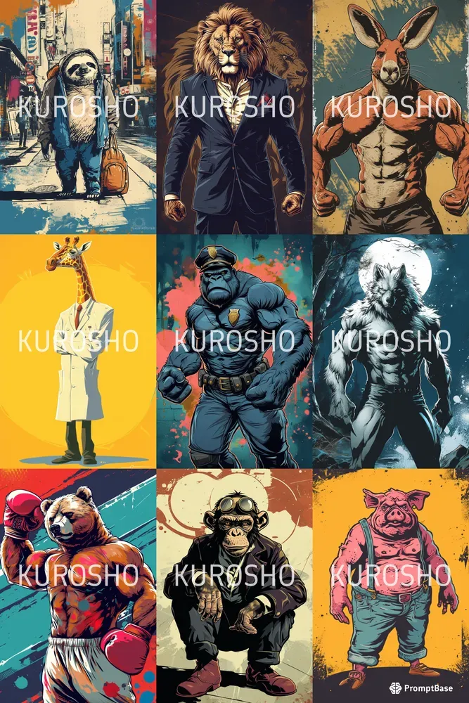 Humanoid Posters Midjourney Prompt | PromptBase