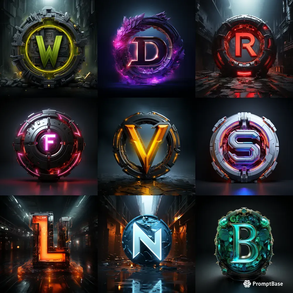 Neon Letters Midjourney Prompt | PromptBase