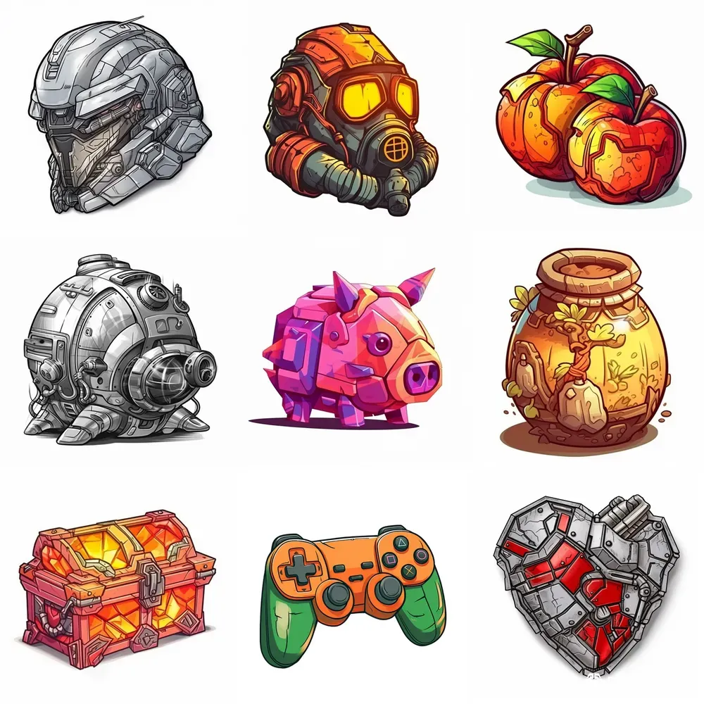 Game Stickers For Redbubble Midjourney Prompt | PromptBase