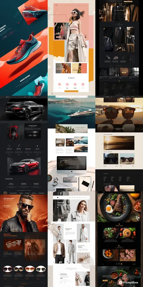 Pro Ui Mockups Trendy Highqualities Midjourney Prompt | PromptBase
