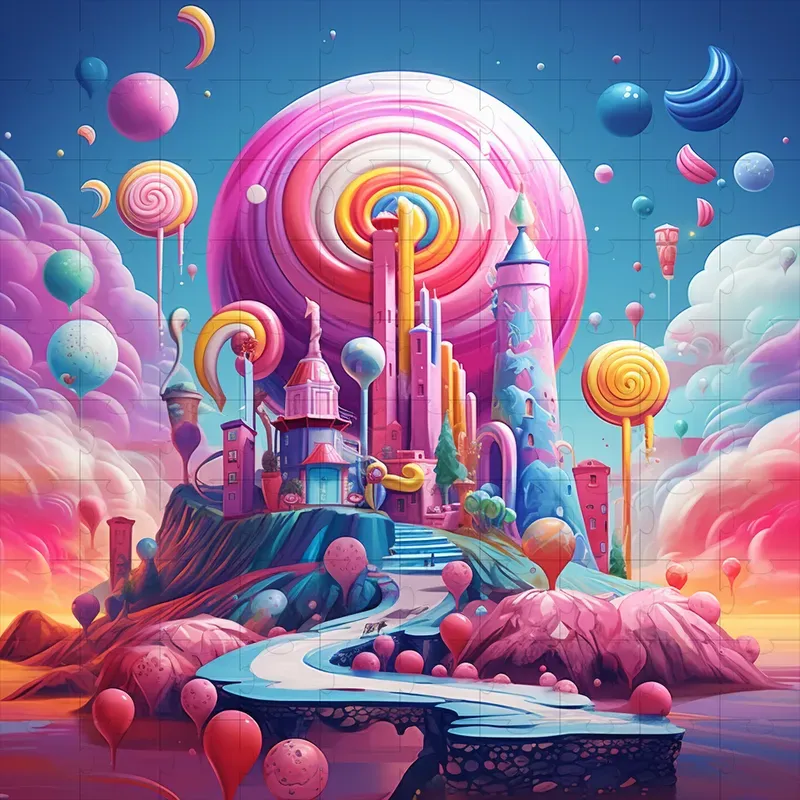 Psychedelic Candy Illustrations Midjourney Prompt | PromptBase