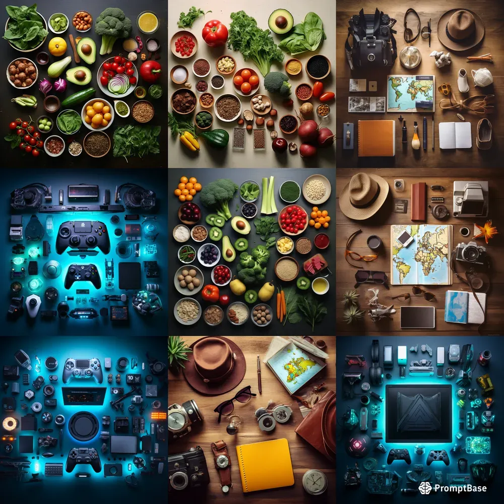 Knolling Everything Like Pros Midjourney Prompt | PromptBase