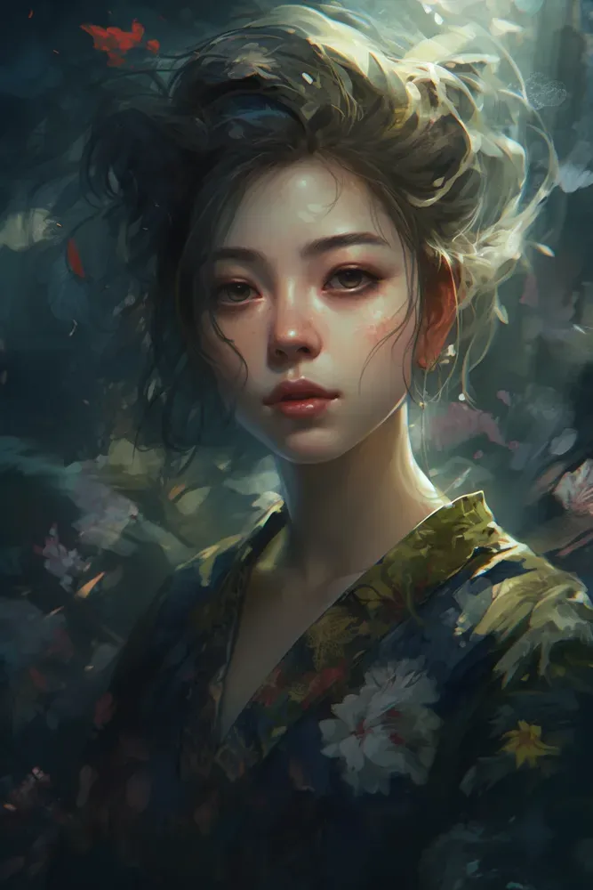 Mythical Hyperrealistic Anime Portraits Midjourney Prompt | PromptBase