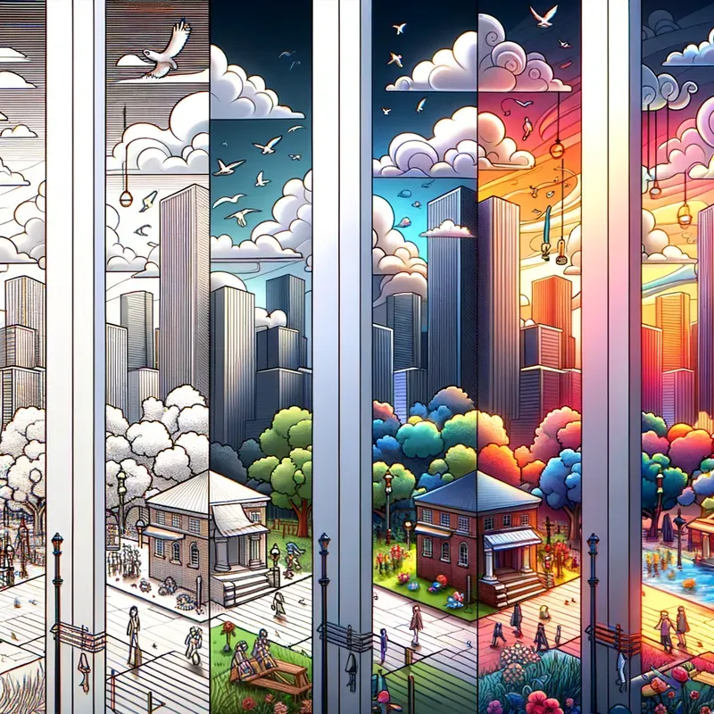 Art Evolution Sketches To 3D Cartoons DALL·E Prompt | PromptBase