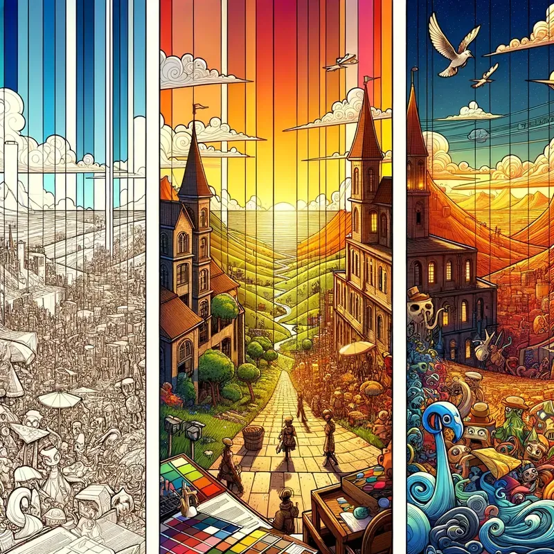 Art Evolution Sketches To 3D Cartoons DALL·E Prompt | PromptBase