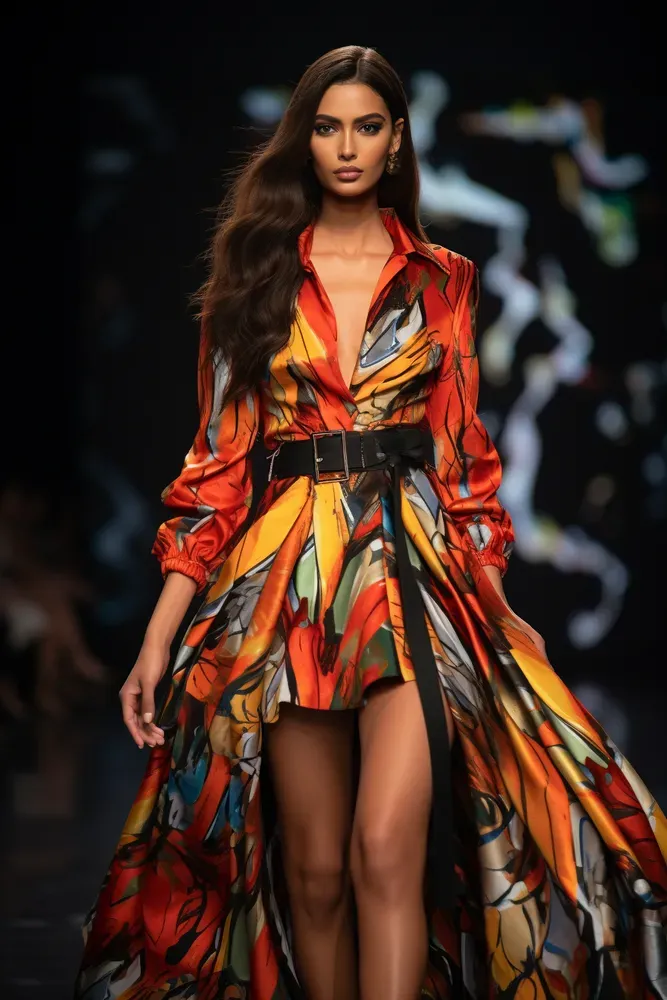 Fashion Forward Captoring Bold Models I Midjourney Prompt | PromptBase