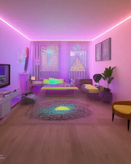 Aesthetic Lights Interior Design Stable Diffusion Prompt | PromptBase