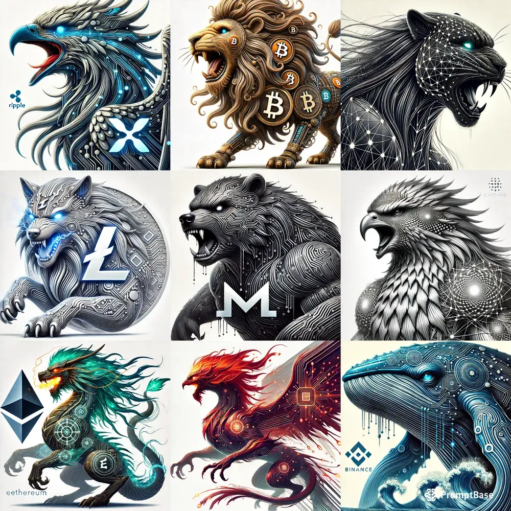 Mythical Crypto Creatures Coins DALL·E Prompt | PromptBase