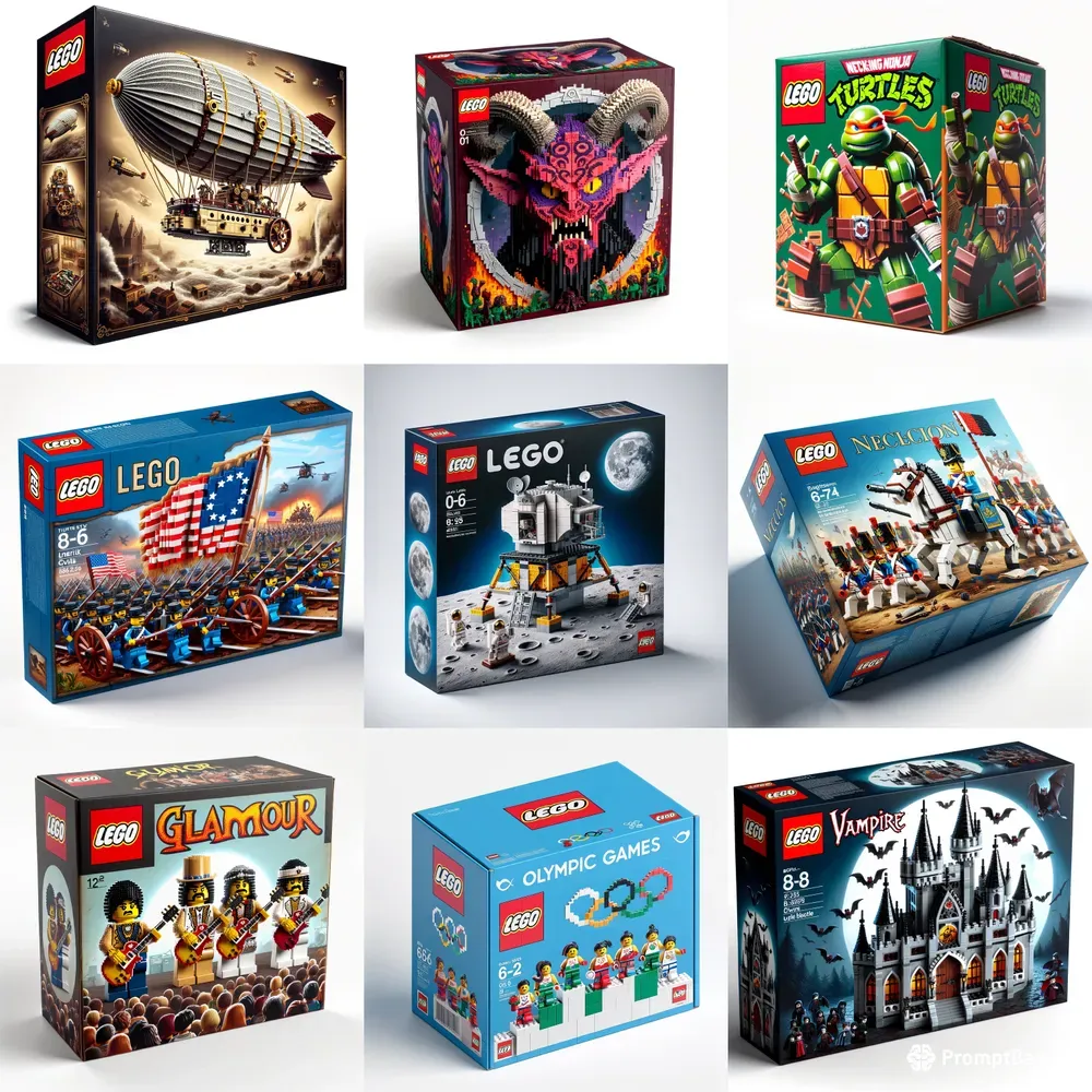 Lego Box Art DALL·E Prompt | PromptBase